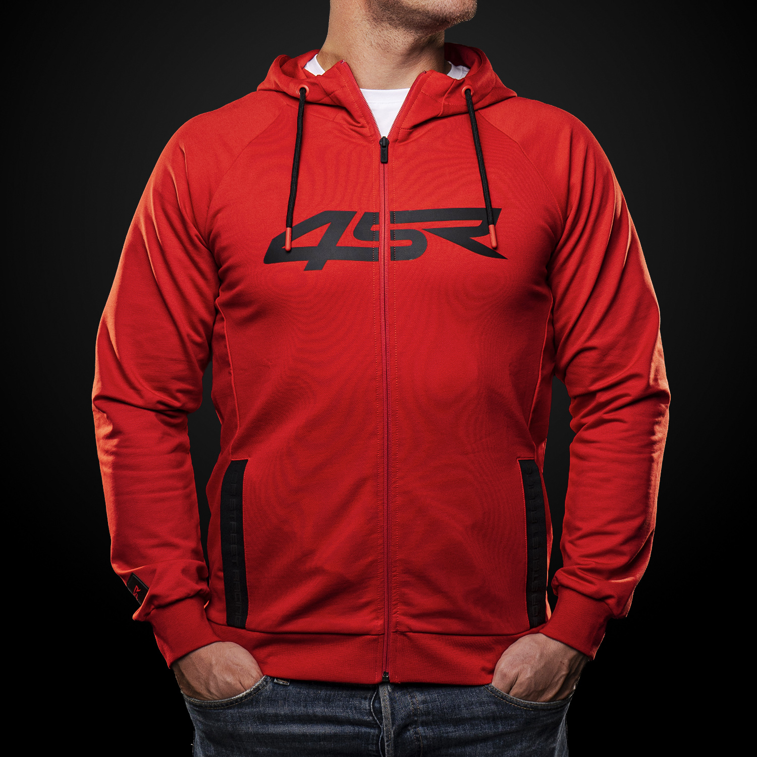 Mikina 4SR Logo Zip Red | SMRŽ MOTO
